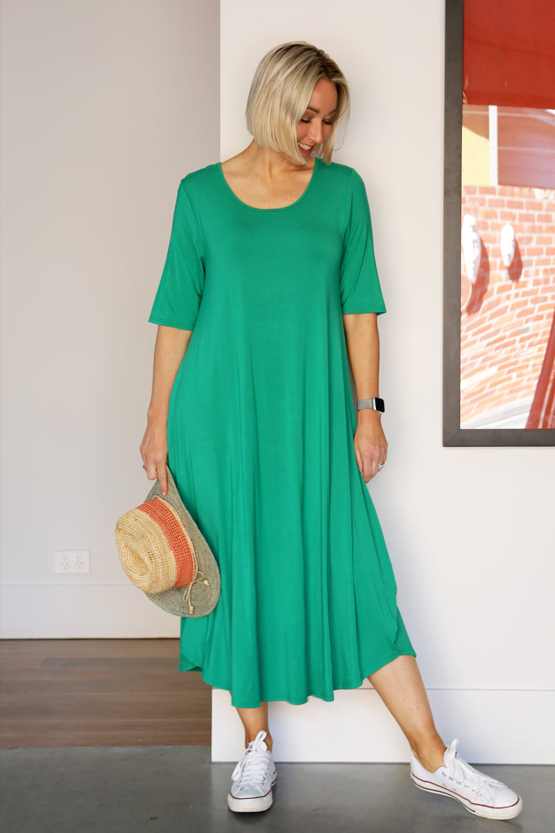 ISABEL Jade Midi Bamboo Dress – Warwick Jones