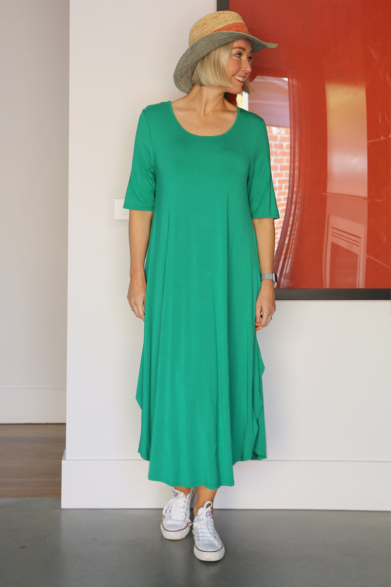 ISABEL Jade Midi Bamboo Dress – Warwick Jones